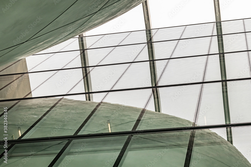 Beautiful architecture business office building. Abstract closeup of ...