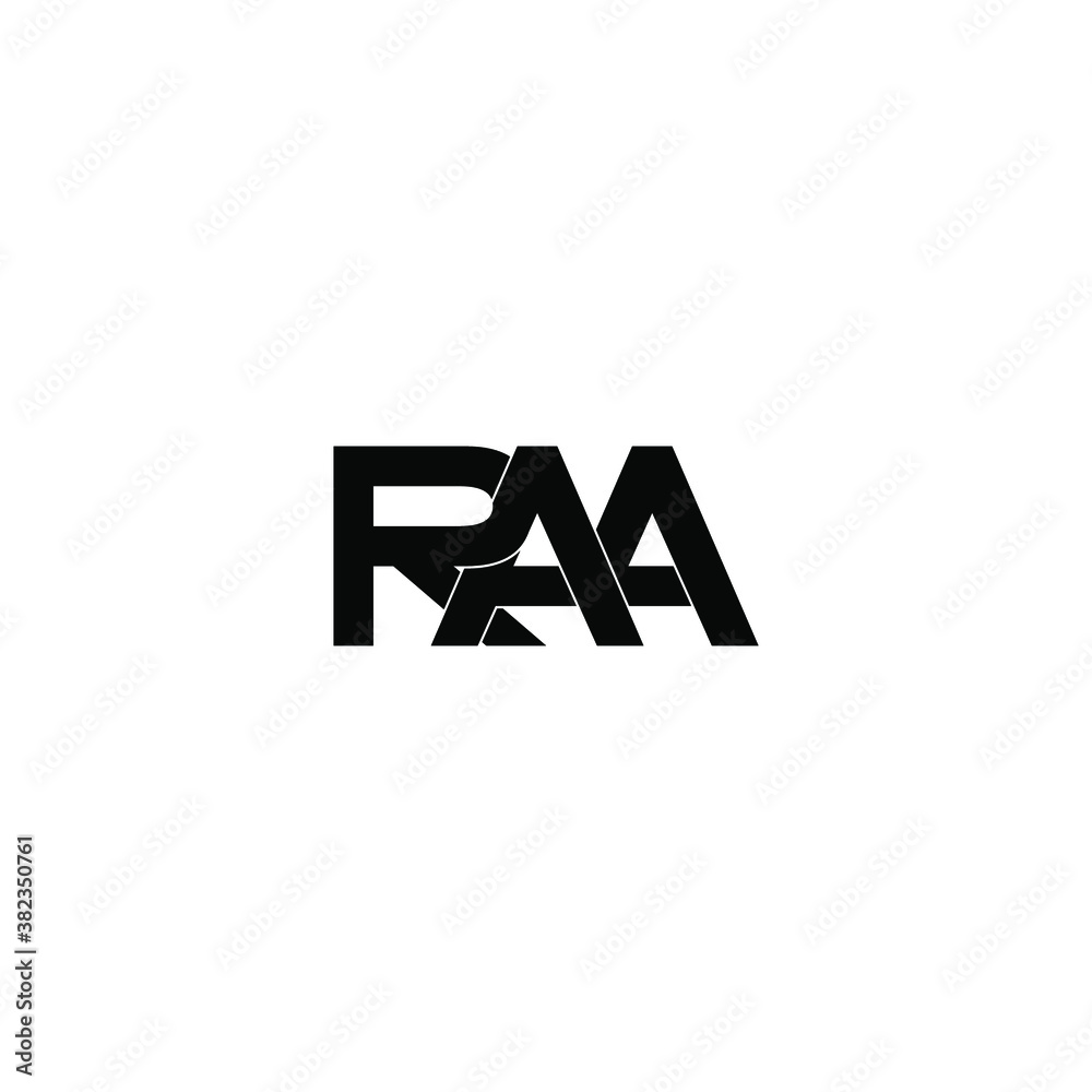 raa letter original monogram logo design Stock-Vektorgrafik | Adobe Stock