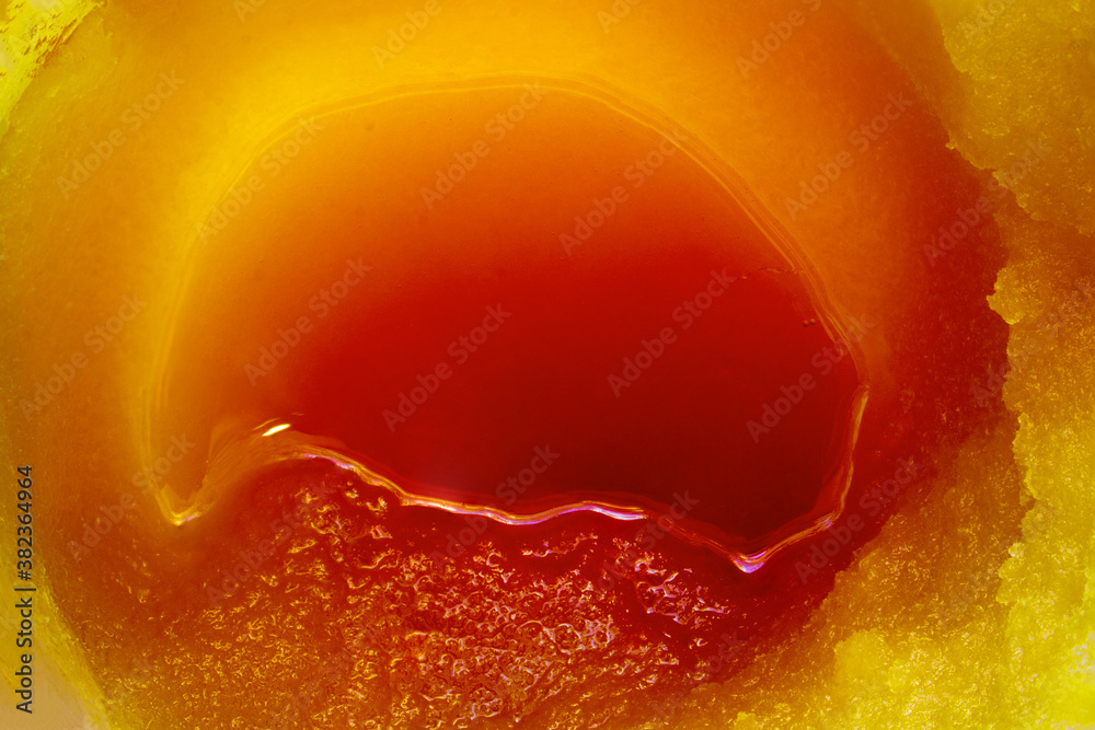 Abstraction formed by different texture and structure of honey ...