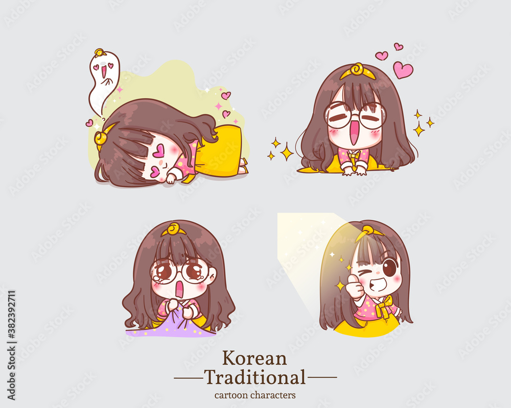 Cute Korean Cartoon Icons