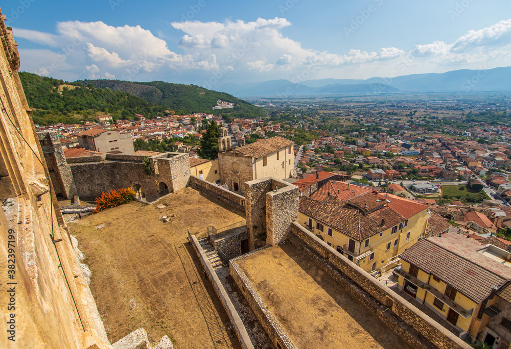 Celano, Italy - a picturesque villages of the Apennine Mountains ...