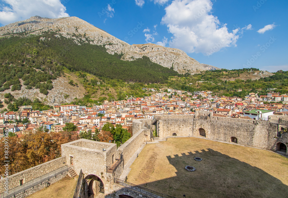 Celano, Italy - a picturesque villages of the Apennine Mountains ...