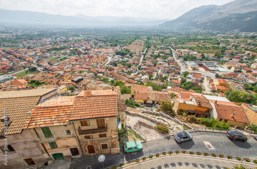 Celano, Italy - a picturesque villages of the Apennine Mountains ...