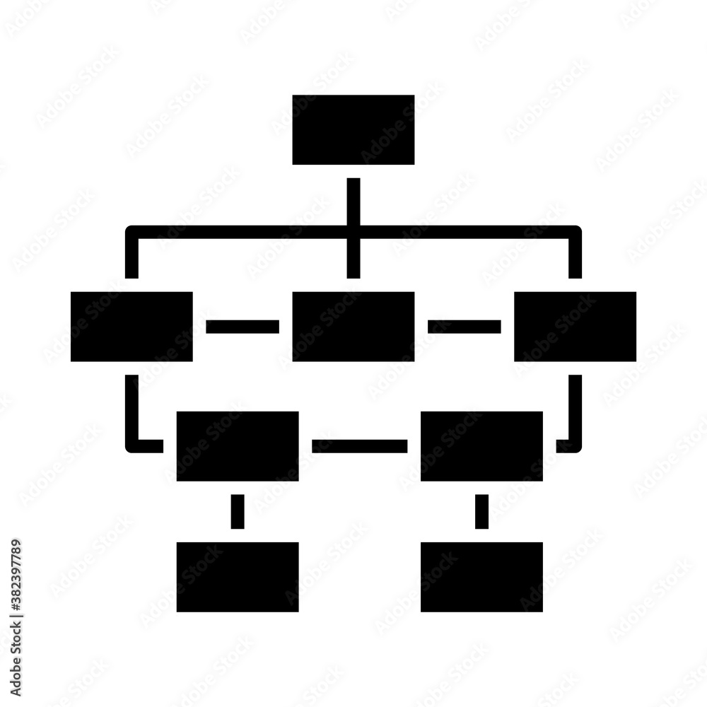 data box chart icon, silhouette style Stock Vector | Adobe Stock