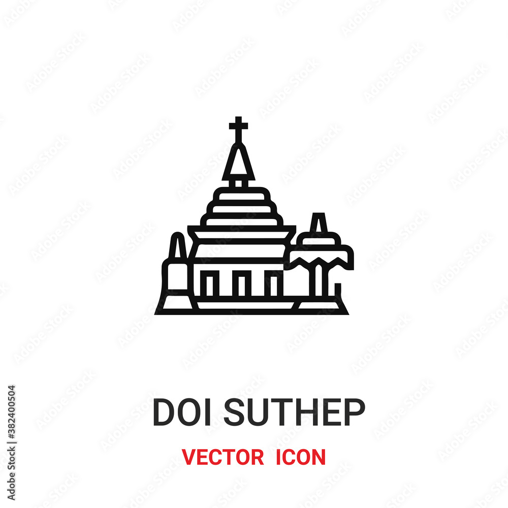 Vettoriale Stock doi suthep icon vector symbol. doi suthep symbol icon ...