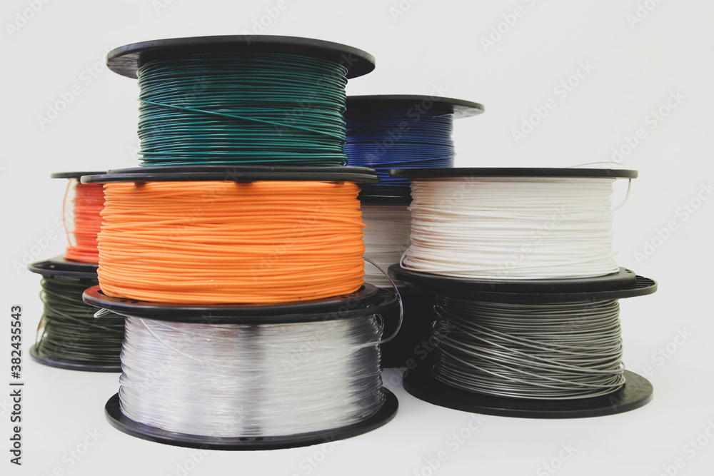 3D Printer Filament, TPU Filament,, Row of spool filament for 3d ...