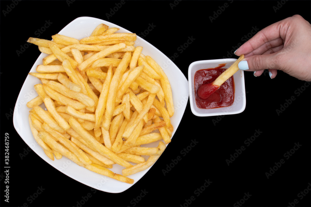 papas fritas Stock Photo | Adobe Stock