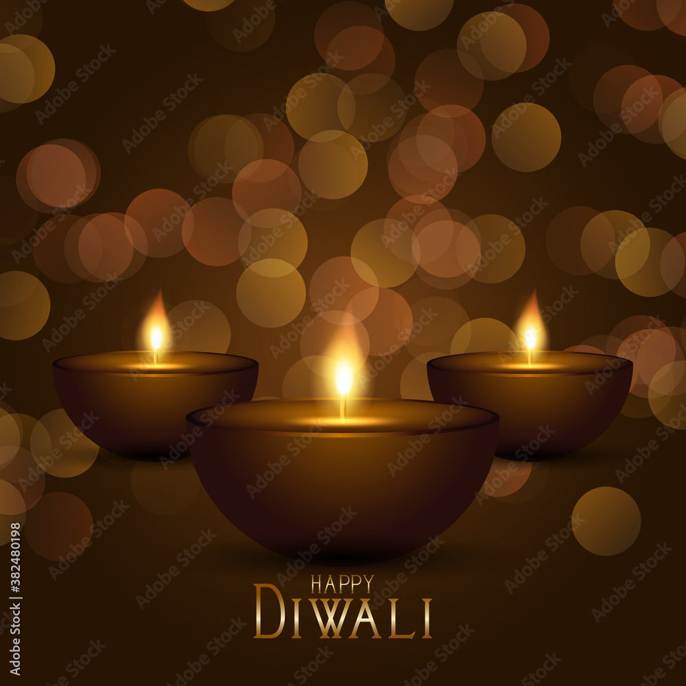 Decorative Diwali background Stock Vector | Adobe Stock