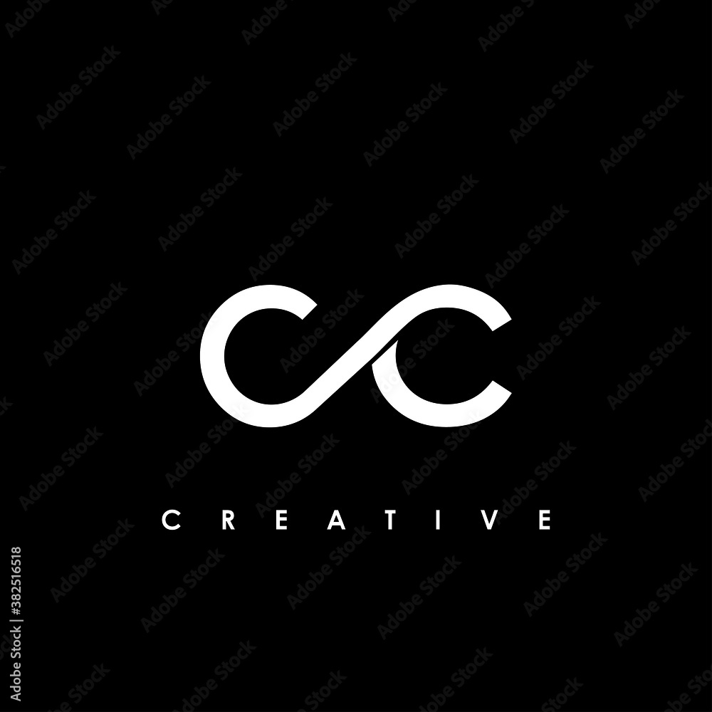 CC Letter Initial Logo Design Template Vector Illustration Stock Vector ...