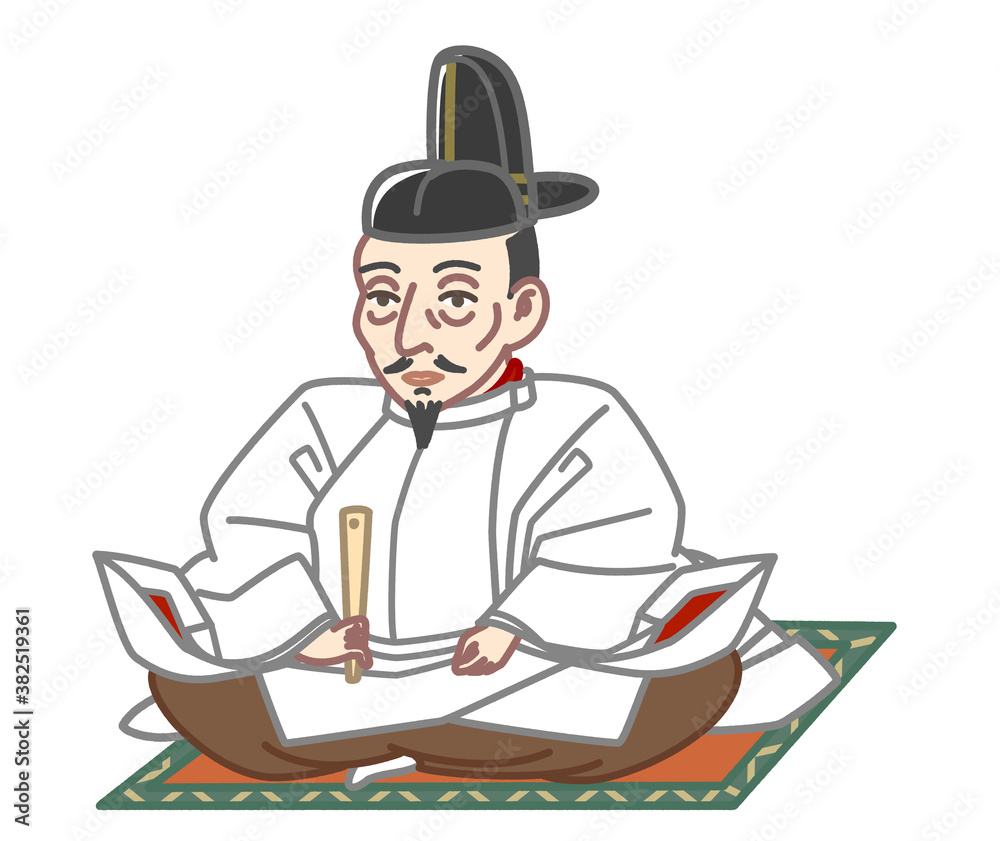 豊臣秀吉 坐像 Stock イラスト | Adobe Stock
