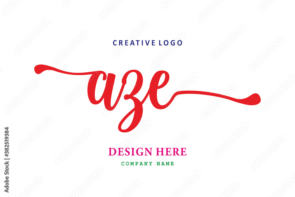 The simple AZE lettering logo is easy to understand and authoritative ...