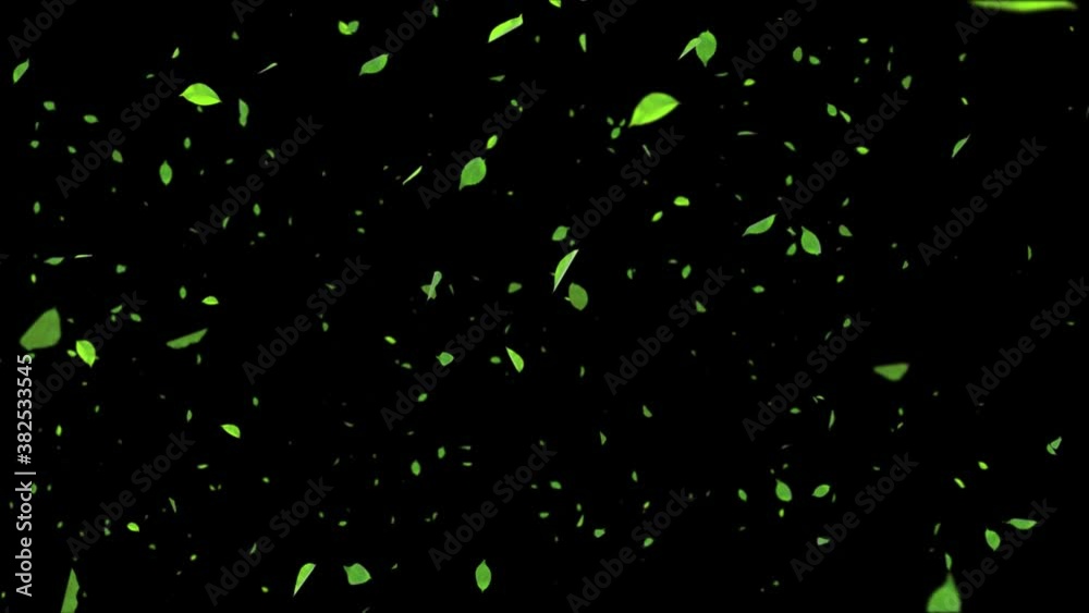 Nature green view of green leaf greenery summer Loop background ...