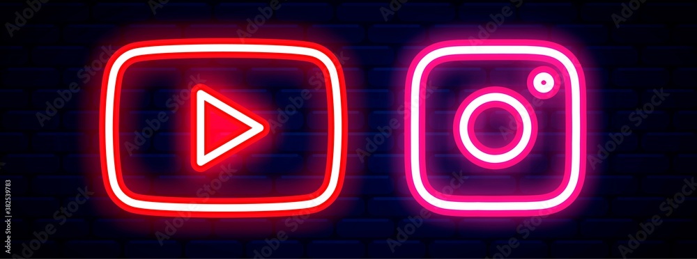 youtube instagram vector.instagram youtube logo. youtube instagram ...