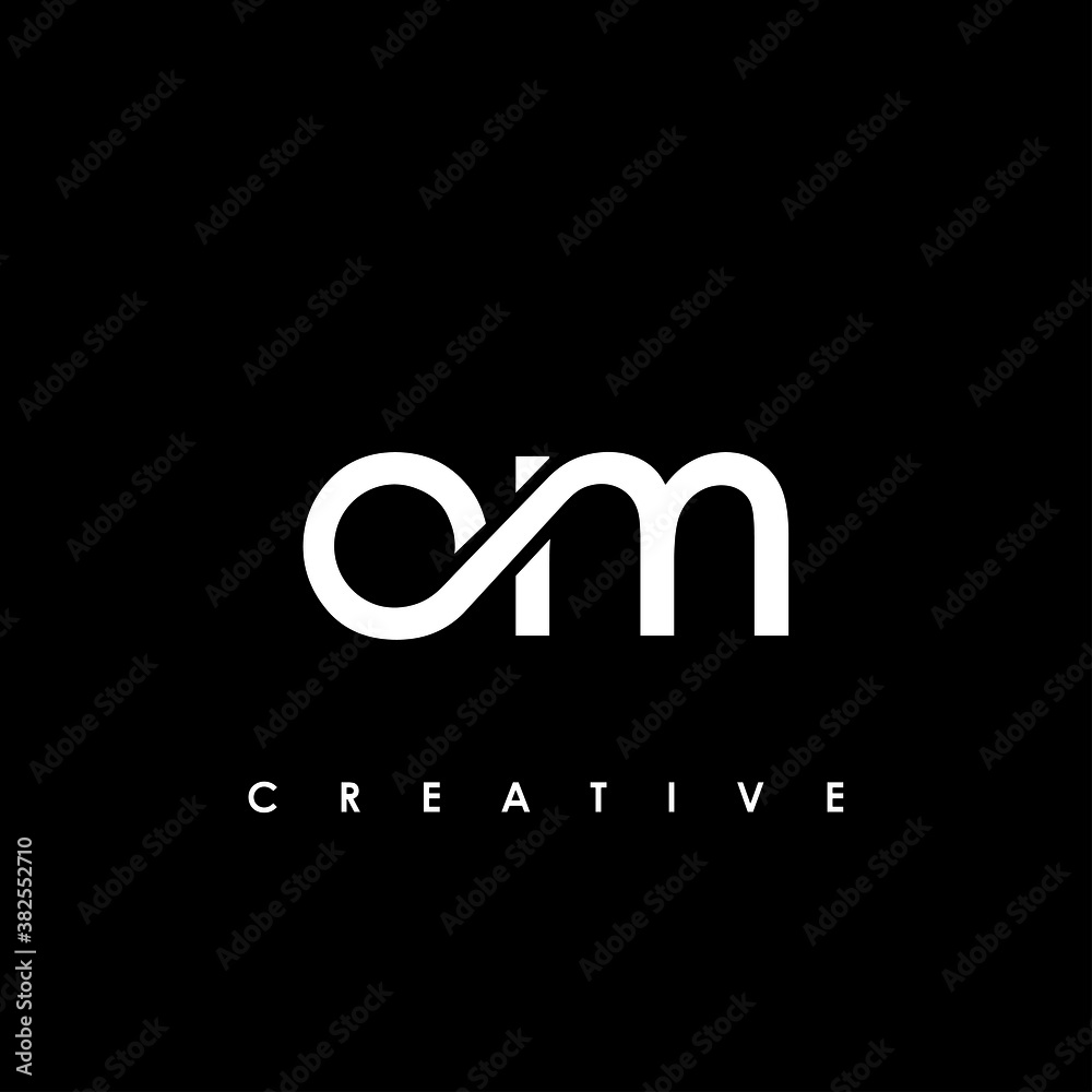 OM Letter Initial Logo Design Template Vector Illustration Stock Vector ...