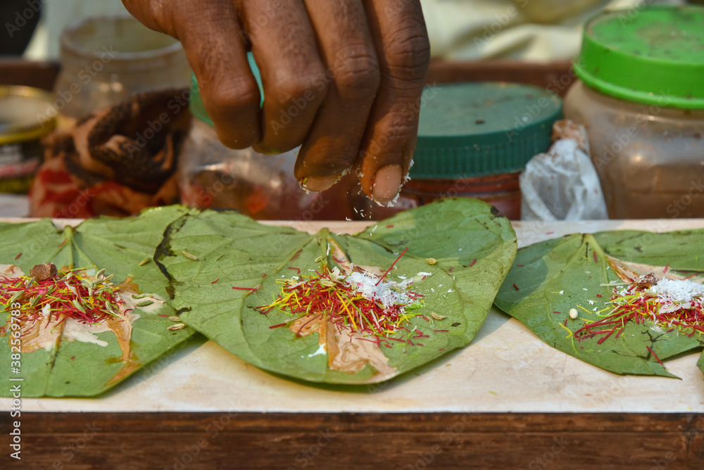 Preparing Paan Stock Photo | Adobe Stock