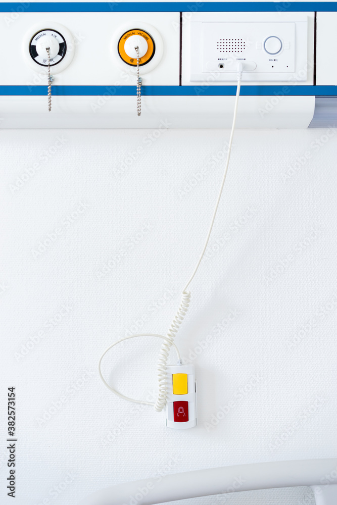 Hospital bed remote alarm Stock Photo | Adobe Stock
