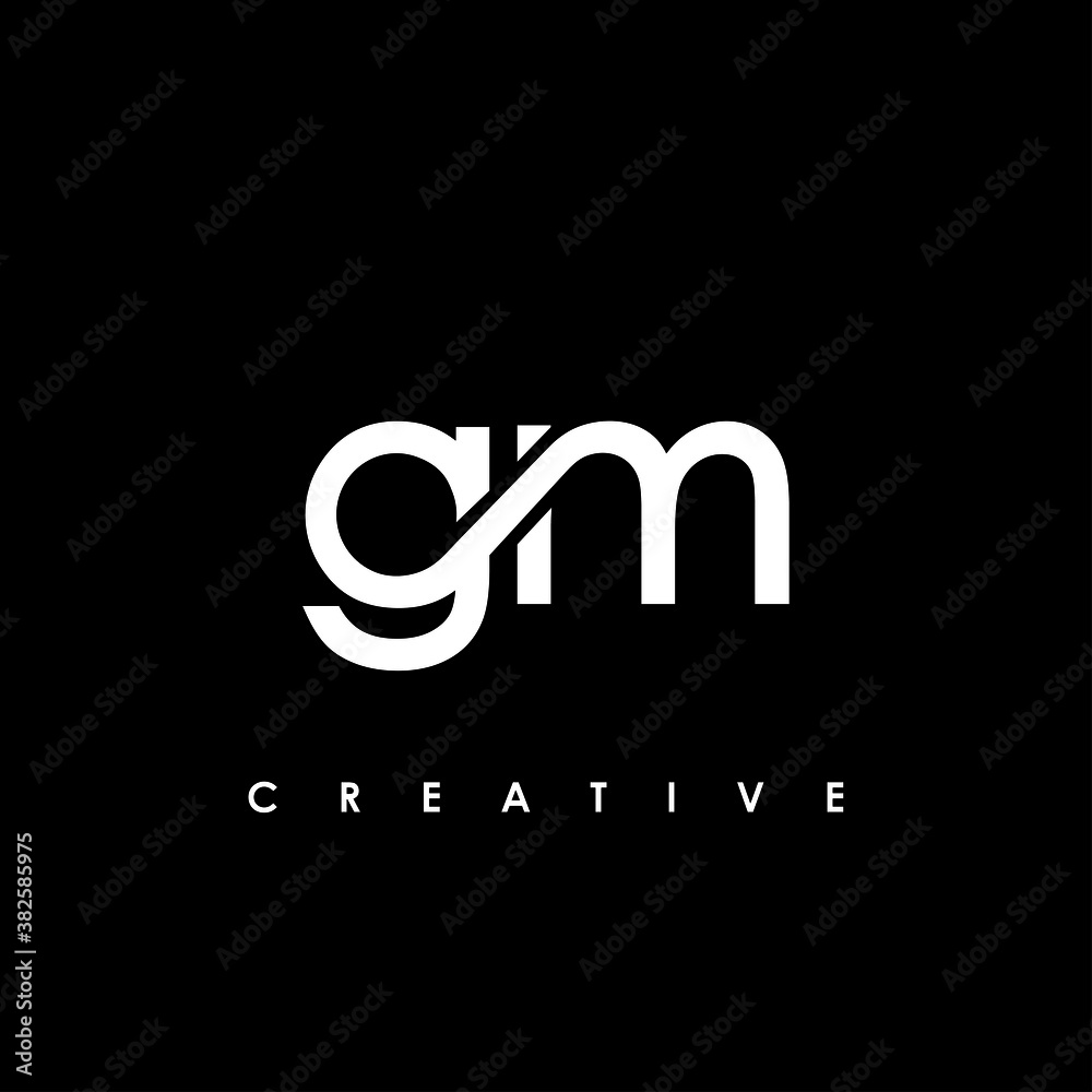 GM Letter Initial Logo Design Template Vector Illustration Stock Vector ...