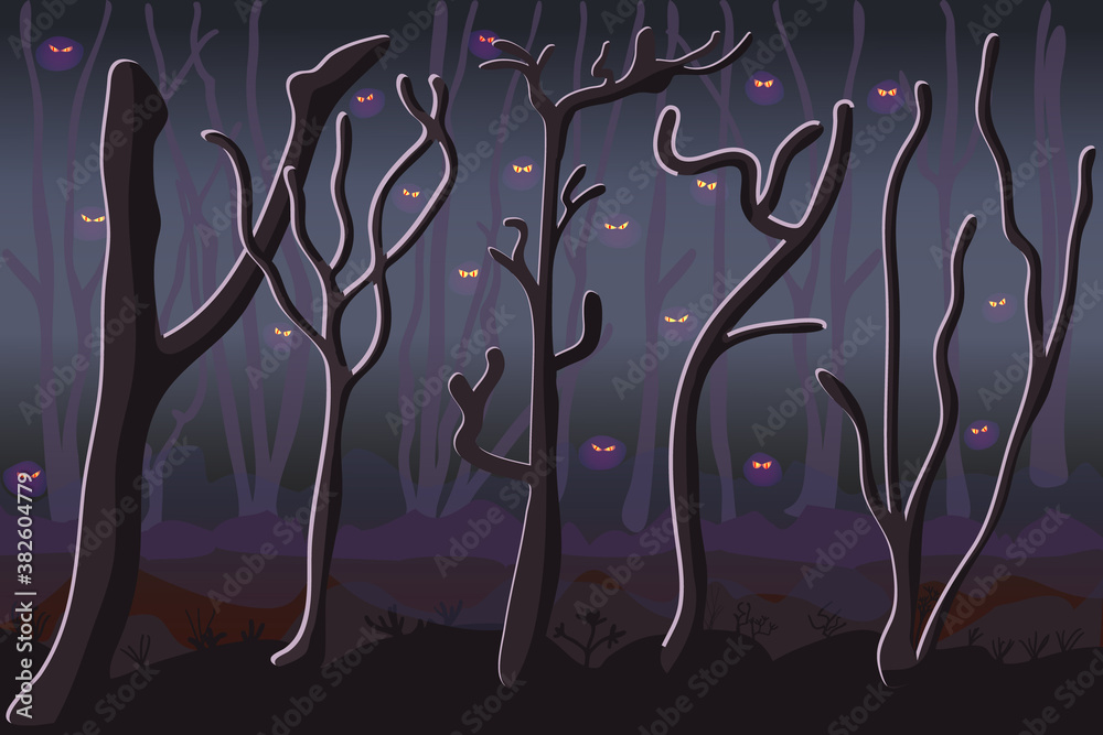 Scary Eyes In The Woods