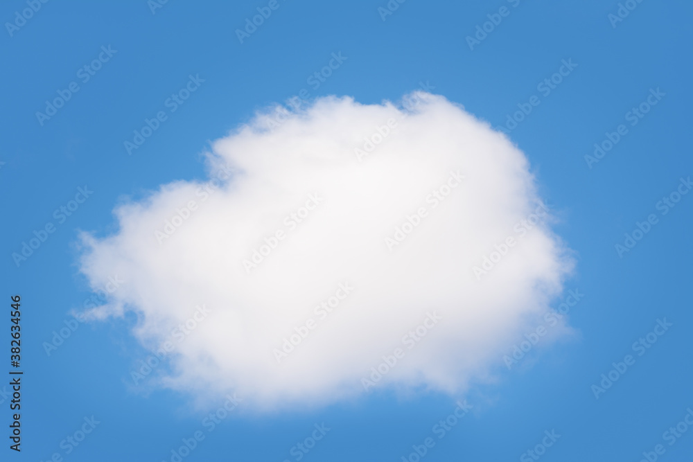 Blue sky with single cloud for background and other Stock Photo | Adobe ...