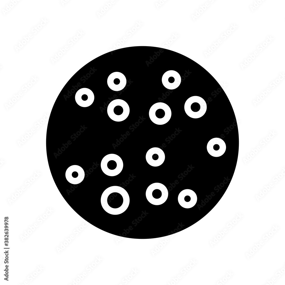 chronic blistering skin disease glyph icon vector. chronic blistering ...