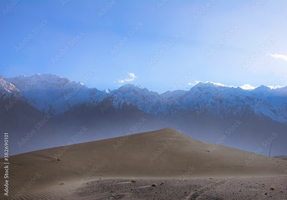 cold desert in katpana, skardu , gilgit baltistan , northern areas of ...