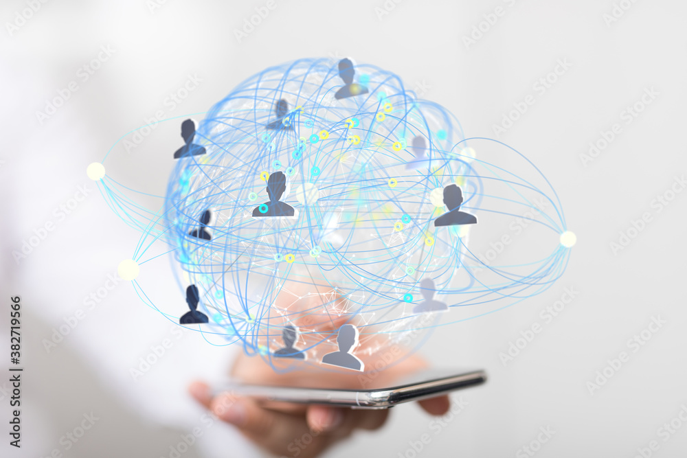 Digital Network and data concept. Stock Photo | Adobe Stock