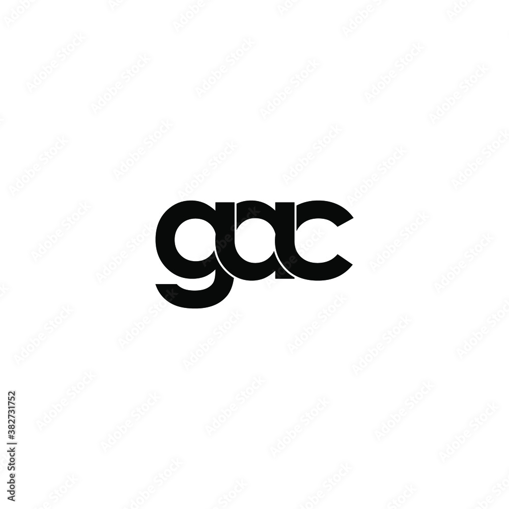 gac letter original monogram logo design Stock Vector | Adobe Stock