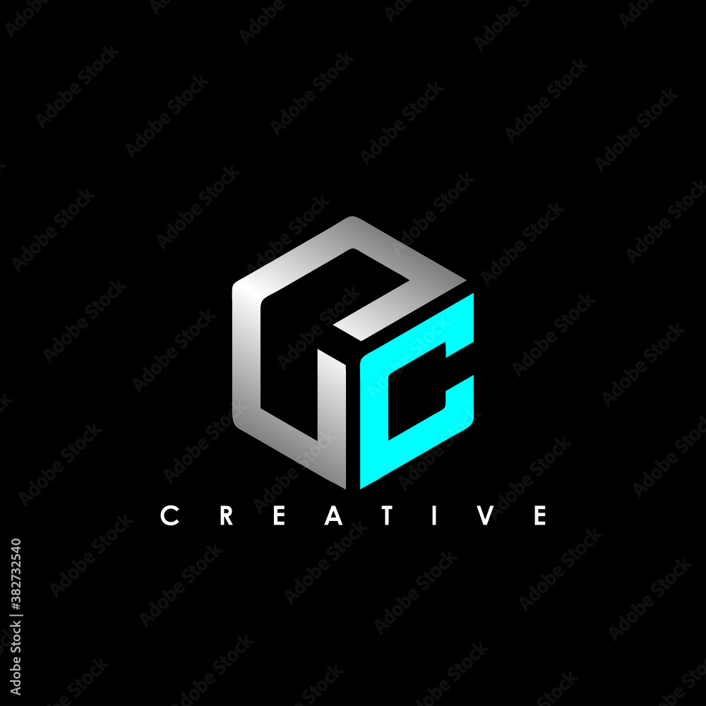 CC Letter Initial Logo Design Template Vector Illustration Stock Vector ...