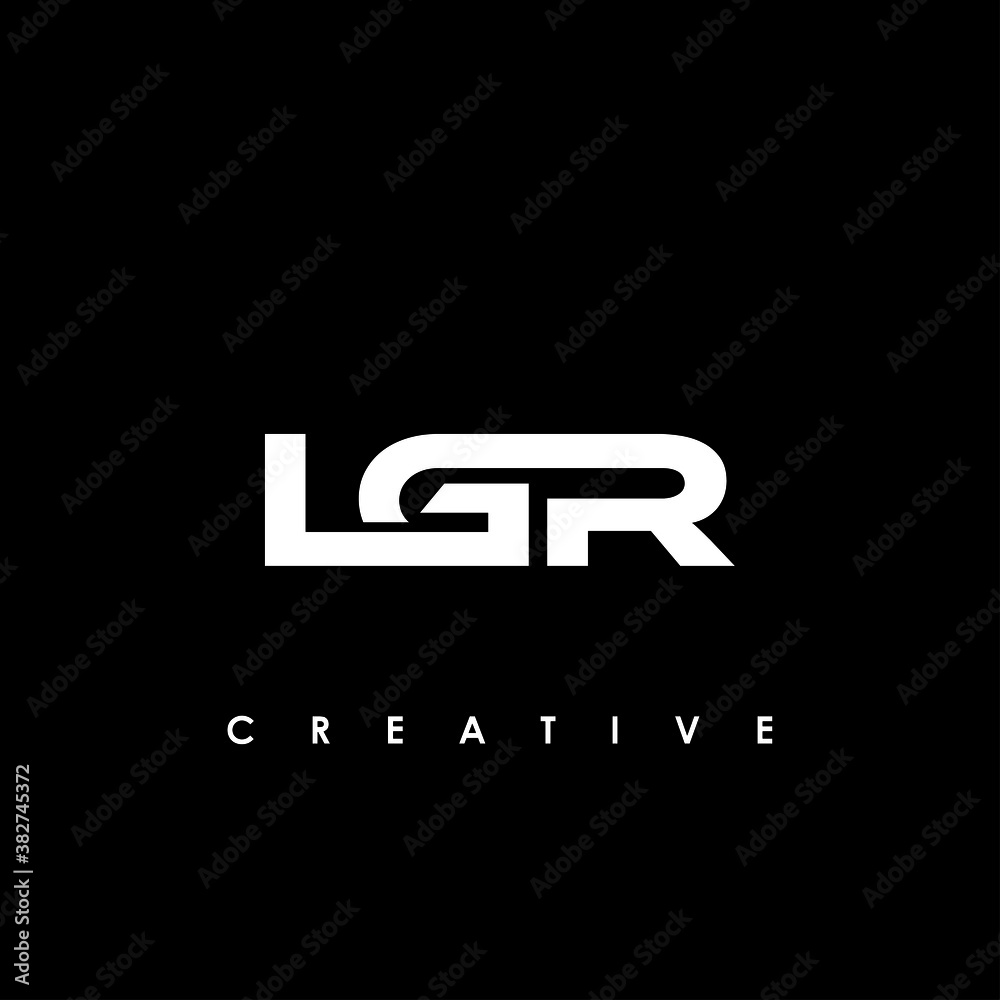 LGR Letter Initial Logo Design Template Vector Illustration Stock ...