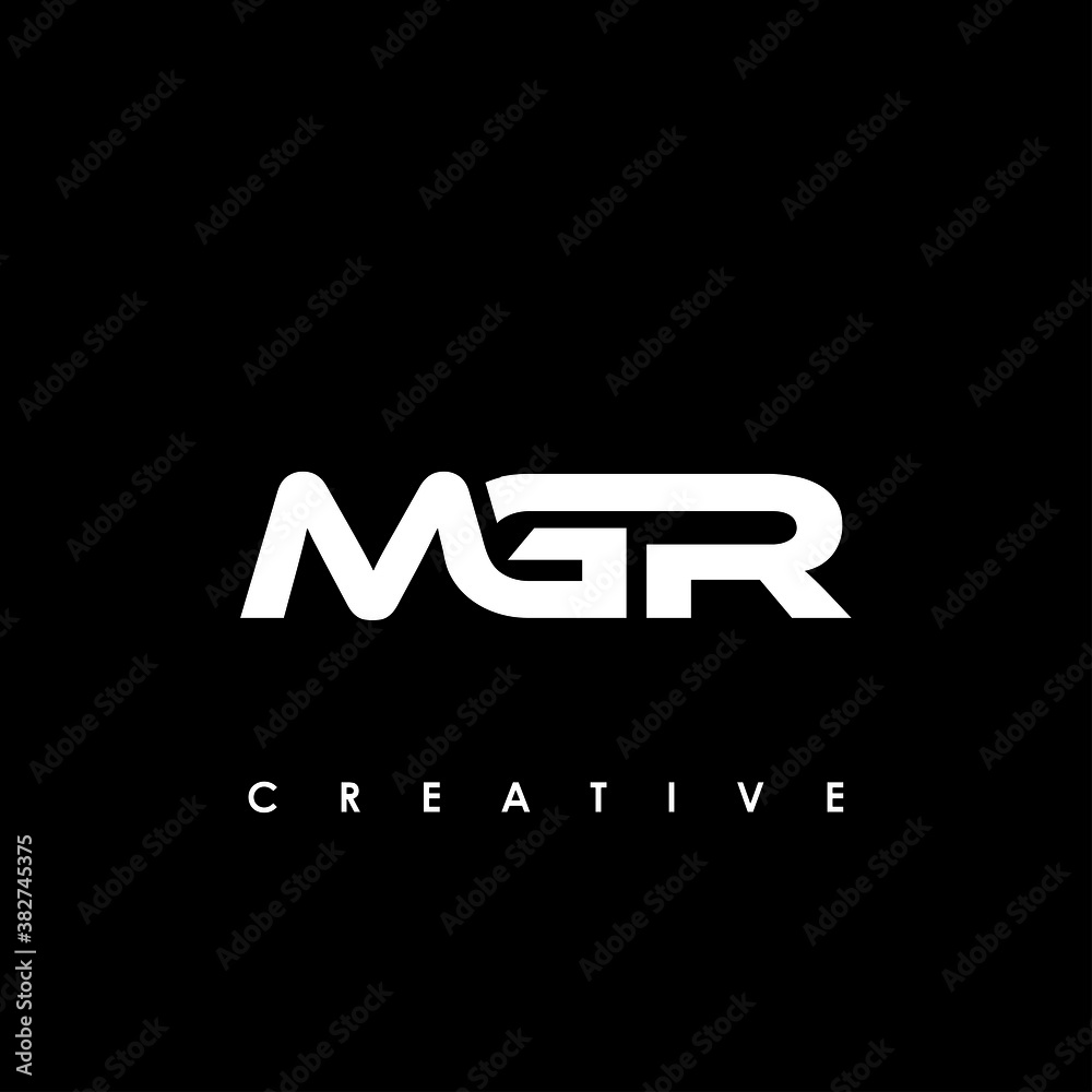 MGR Letter Initial Logo Design Template Vector Illustration Stock ...