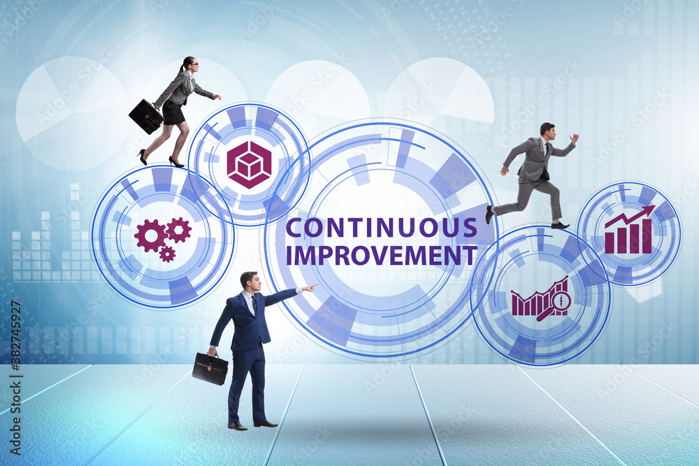 Continuous improvement concept in business Stock Photo | Adobe Stock