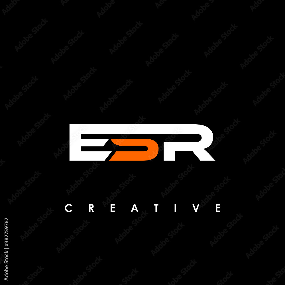 ESR Letter Initial Logo Design Template Vector Illustration Stock ...
