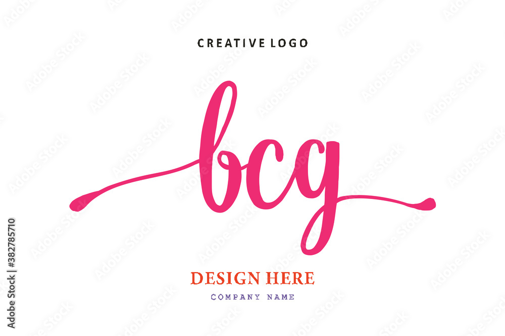 The simple BCG layout logo is easy to understand and authoritative ...