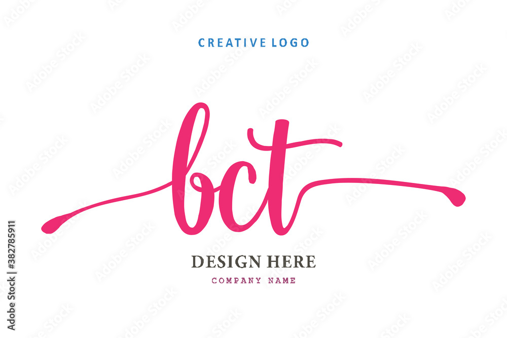 The simple BCT layout logo is easy to understand and authoritative ...