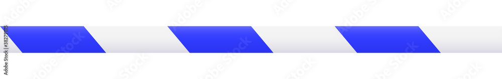 Barricade tape. Boundary line. White and blue barrier tape ...