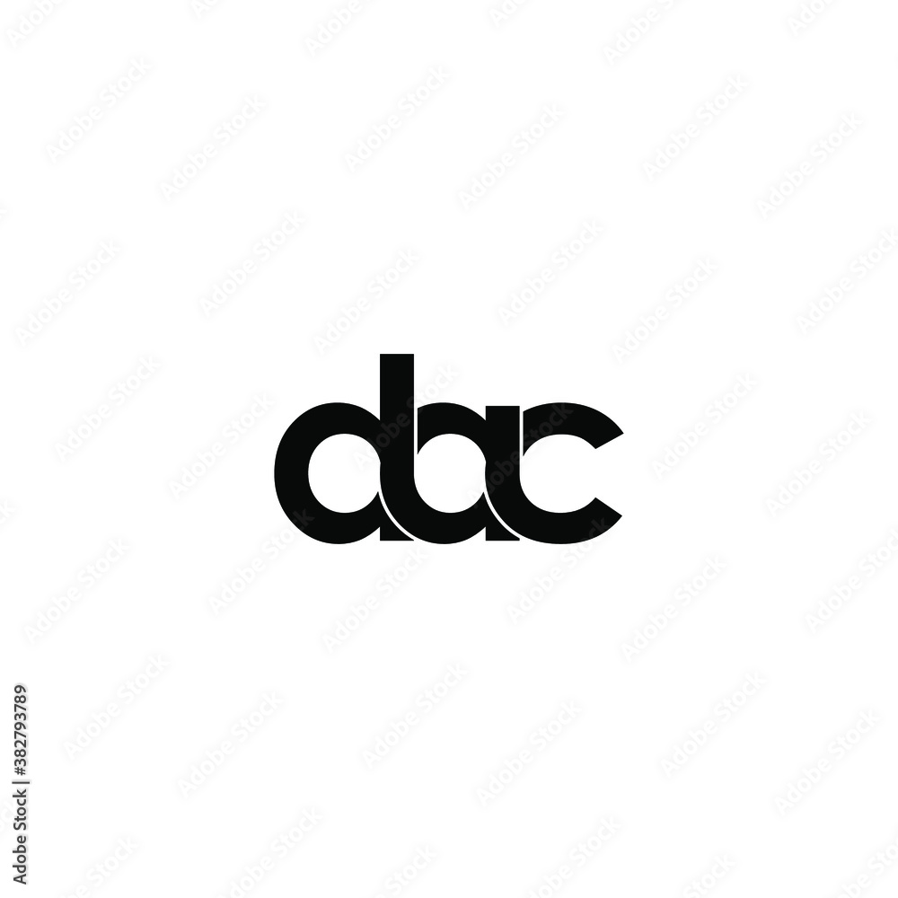 dac letter original monogram logo design Stock Vector | Adobe Stock