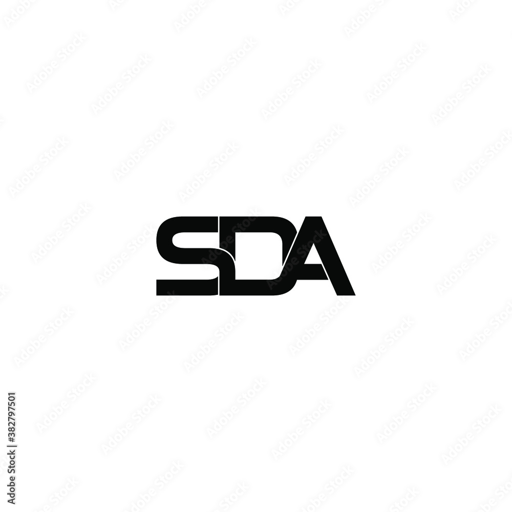sda letter original monogram logo design Stock Vector | Adobe Stock