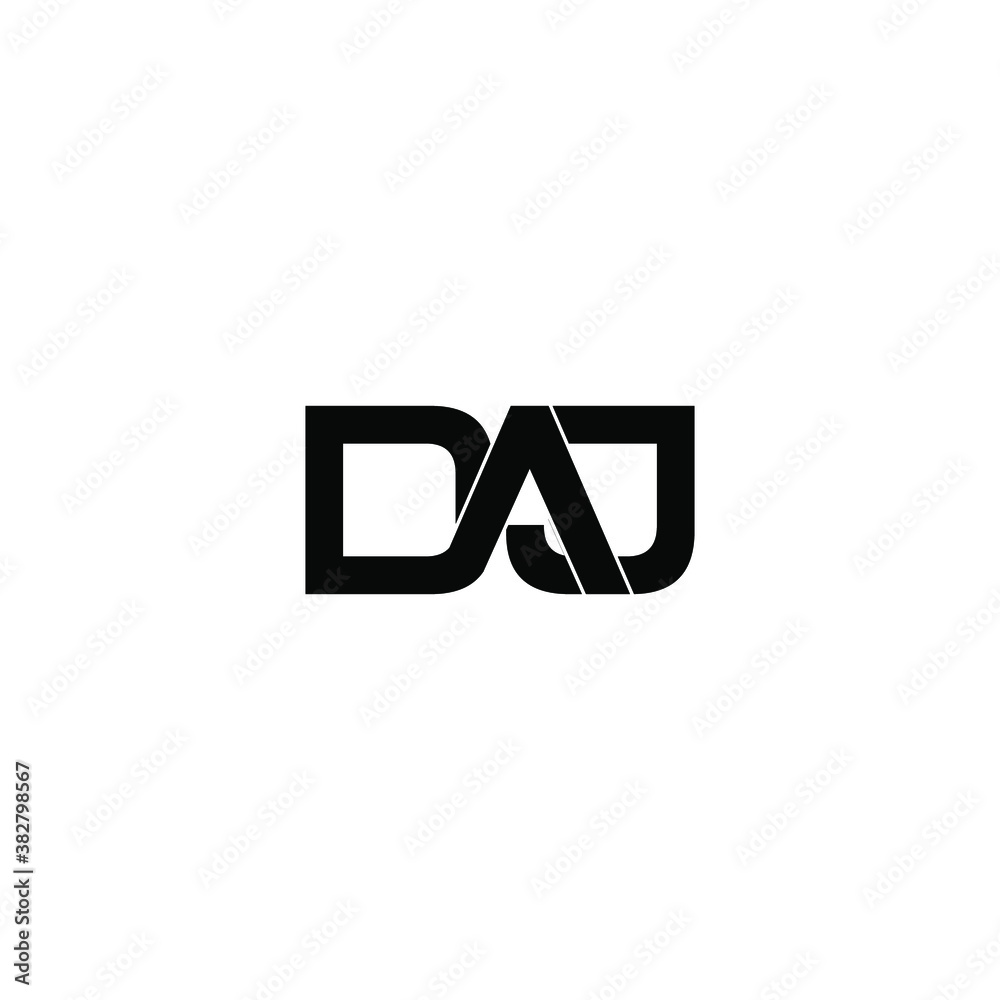 daj letter original monogram logo design Stock Vector | Adobe Stock