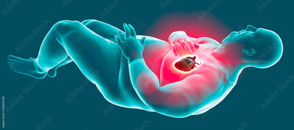 Fat man, heart attack. Man lying on the ground. Heart problems ...