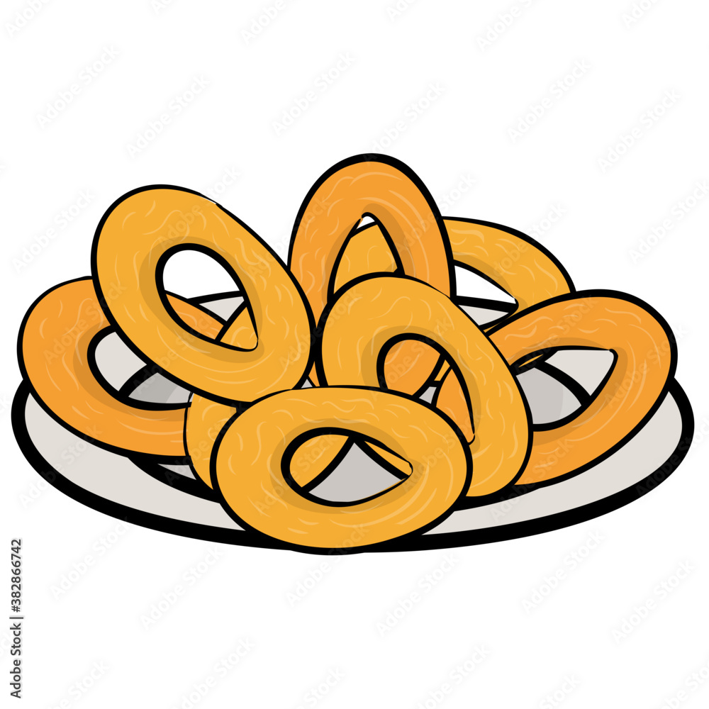 Onion Rings Clipart