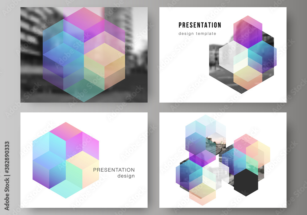 Vector layout of the presentation slides design business templates ...