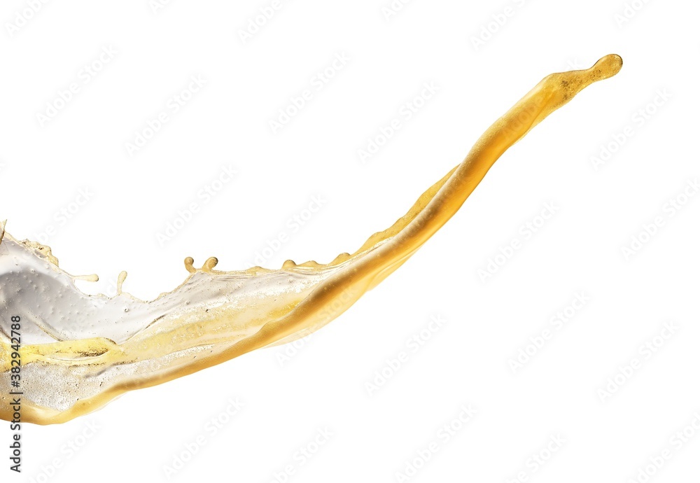 Golden beer splash Stock Photo | Adobe Stock