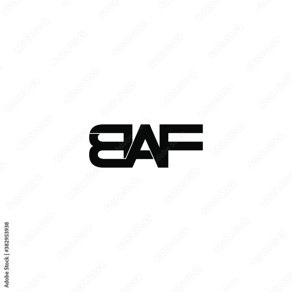 baf letter original monogram logo design Stock Vector | Adobe Stock