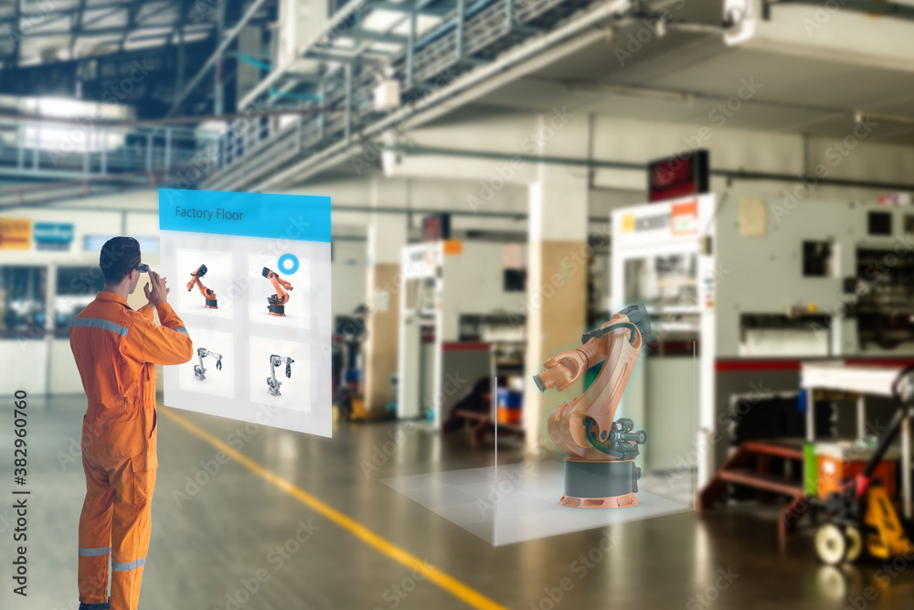 smart factory which use futuristic technology which combine big data ...