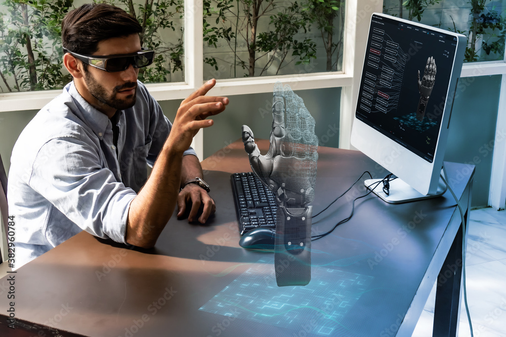 smart factory which use futuristic technology which combine big data ...