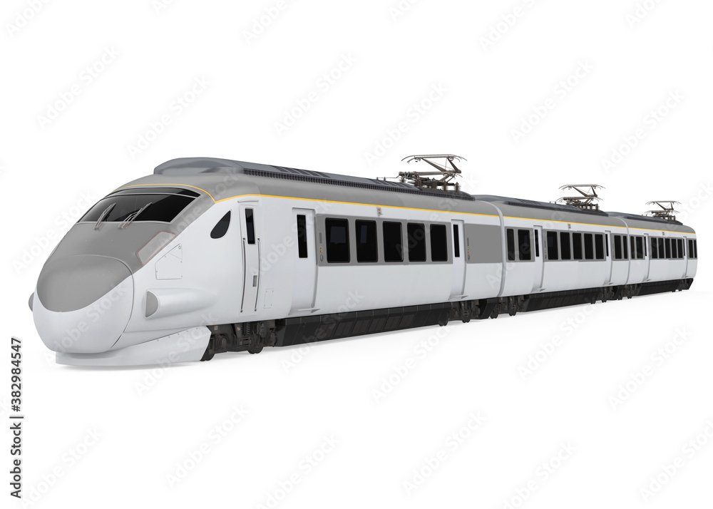 High Speed Train Isolated Stock Illustration | Adobe Stock