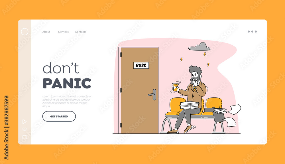 Panic Attack Disorder, Stress Situation at Work, Guilty Employee ...