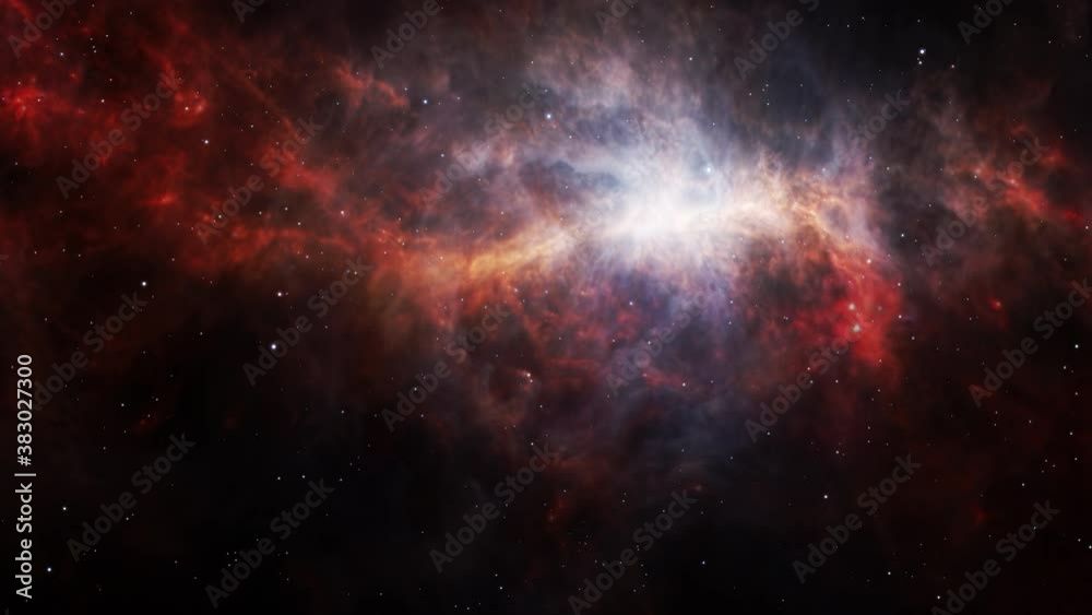 Seamless loop space flight into The dusty side of the Sword of Orion ...