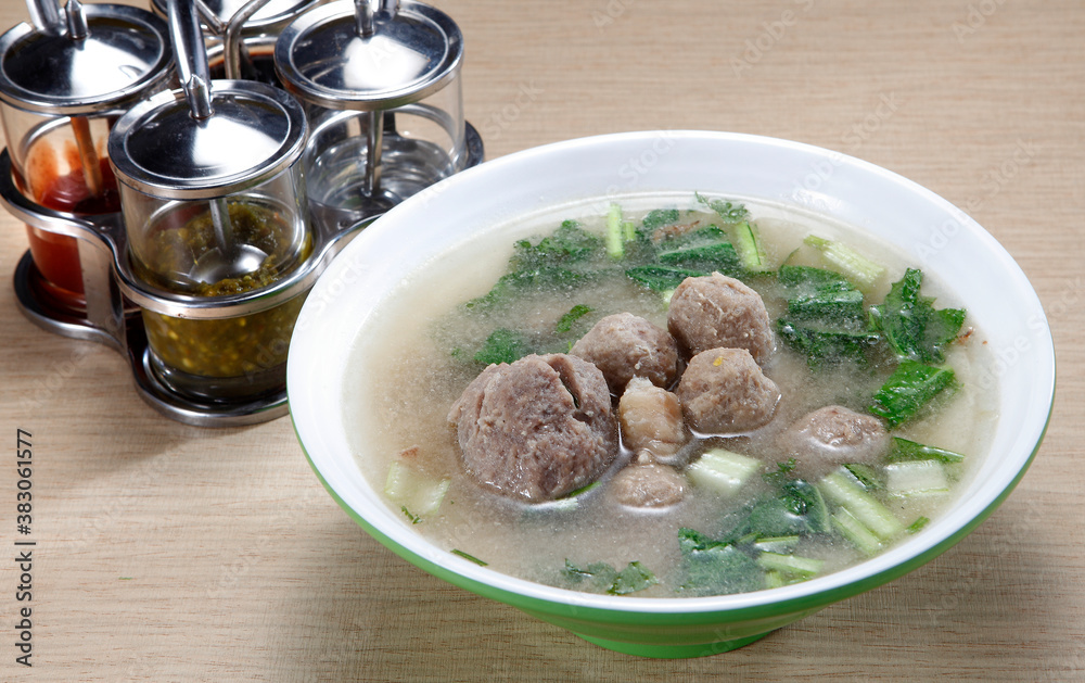 Bakso-Bakso or baso is Indonesian meatball, or meat paste made from ...