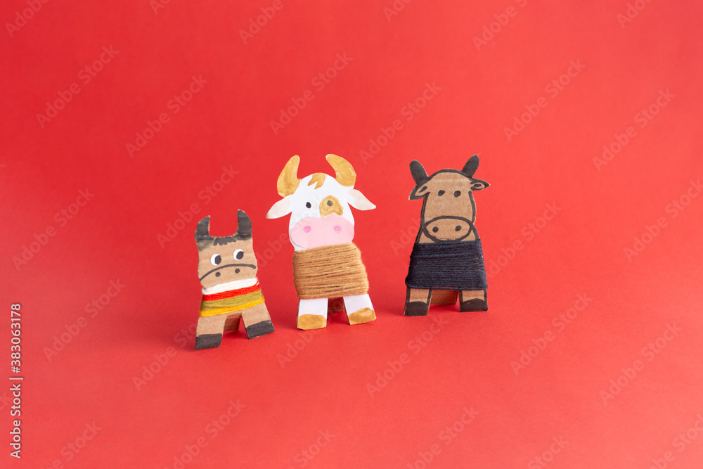 how to make a bull or cow, step by step instruction, DIY, year of the ...